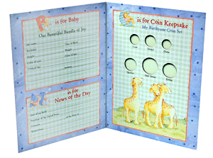 Zoophabet My Birth Year Coin Set Keepsake Folder - Newborn baby Gifts ...